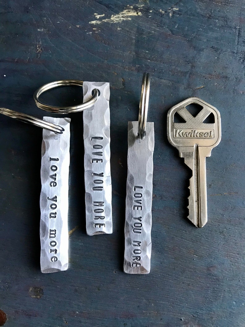 Love You More Keychain Valentines Day Romantic Gift - Etsy