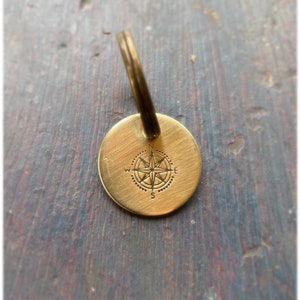 Compass Keychain, Valentine's Day Gift, Anniversary Gift, Travel Gift ...