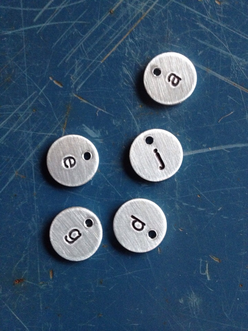 Letter Initial Number Metal Charm Alphabet Pendant Make - Etsy