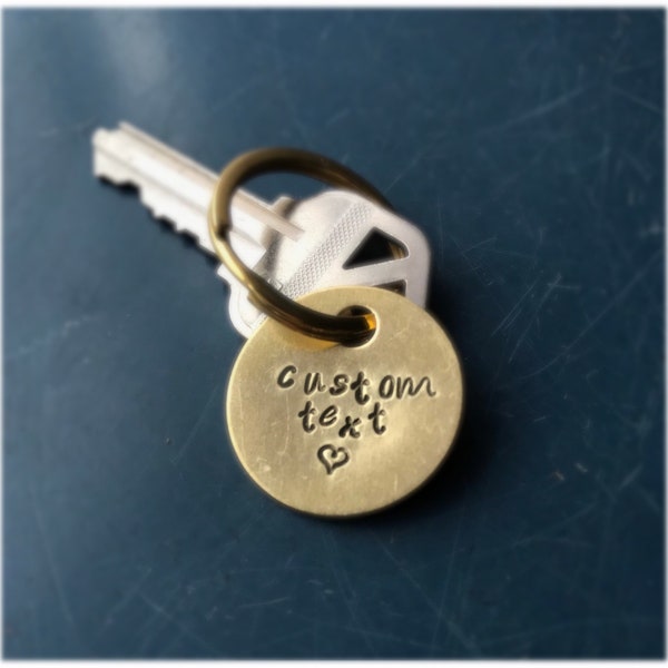 Brass Keychain - Etsy