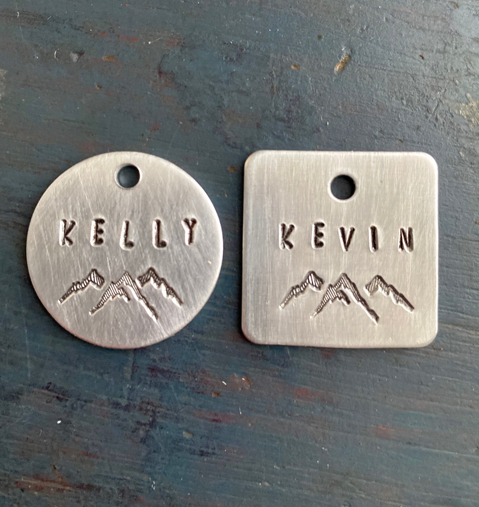 Mountain Themed Name Tag Label Charm Use for Luggage Keys - Etsy