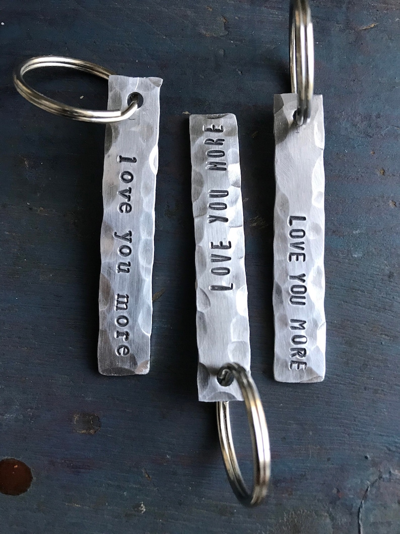Love You More Keychain Valentines Day Romantic Gift - Etsy