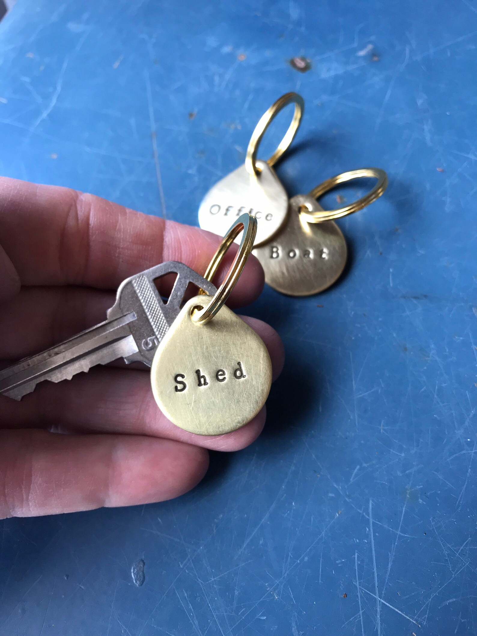 Custom Key Tag Cabin Boat Garage Shed Extra Key Label | Etsy