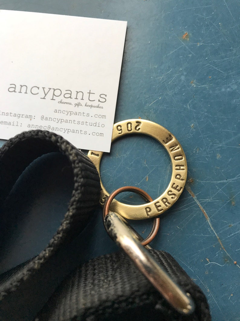 Pet Tag Dog Tag for Dog Gift for Pet Owner Round Name and | Etsy