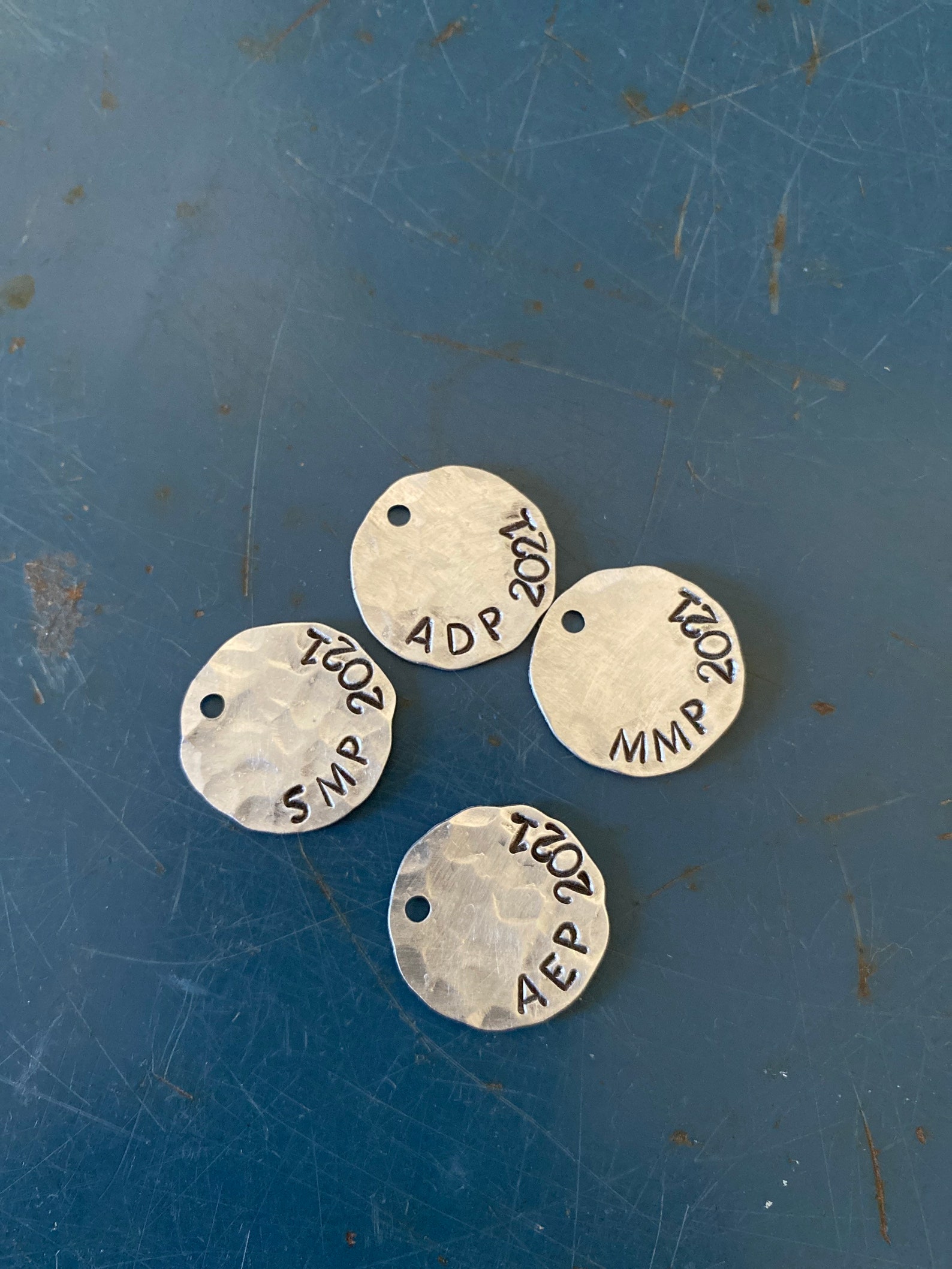 Name Charm Year Metal Tags Charms Name Tags Favors Party | Etsy