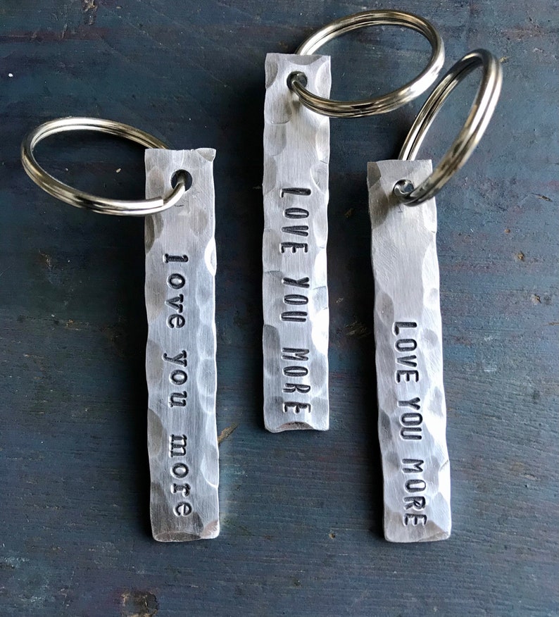 Love You More Keychain Valentines Day Romantic Gift - Etsy