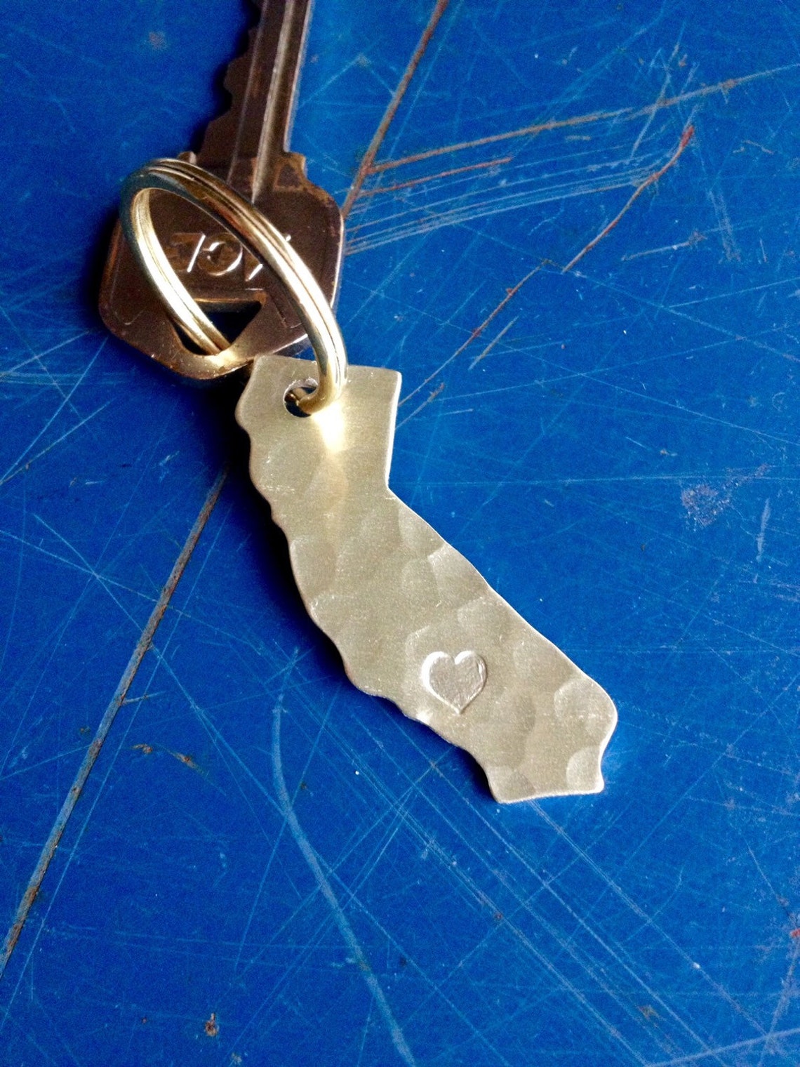 California Keychain I Left My Heart in California - Etsy