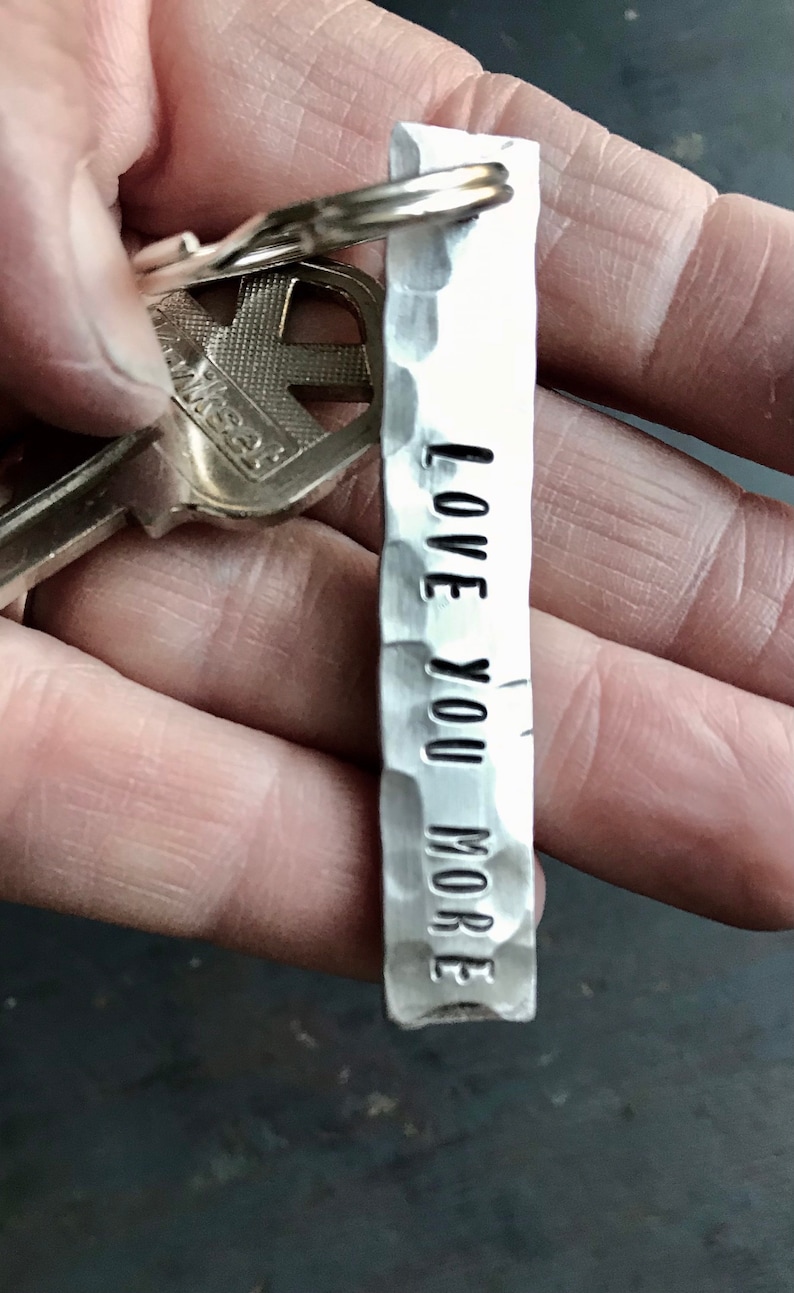 Love You More Keychain Valentines Day Romantic Gift - Etsy