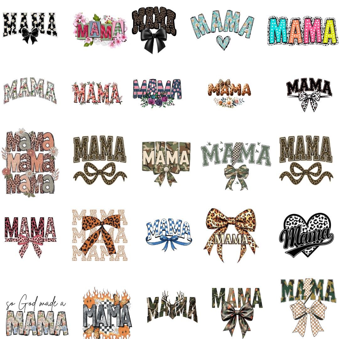Trendy Mama PNG Bundle | Mother's Day Sublimation Designs (digital ...