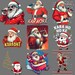 Santa Karaoke Vibes PNG, Funny Christmas Singing Holiday Clipart ...