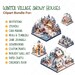 Winter Village Clipart – 52 Christmas Town PNG Graphics (digital ...