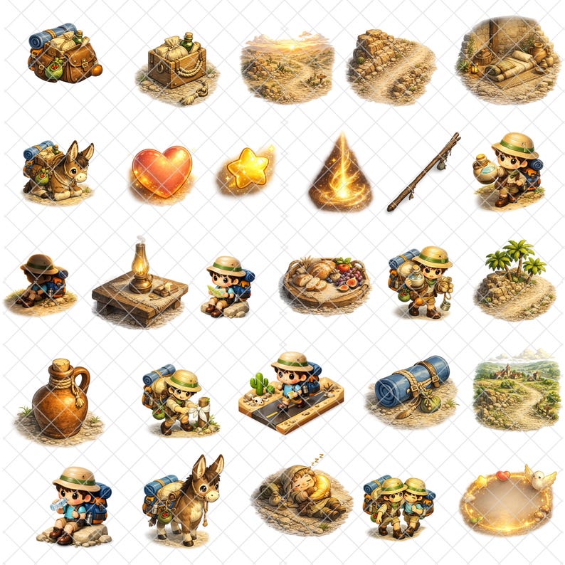 Good Samaritan Bible Clipart | 60 PNG 3D Christian Parable Graphics ...