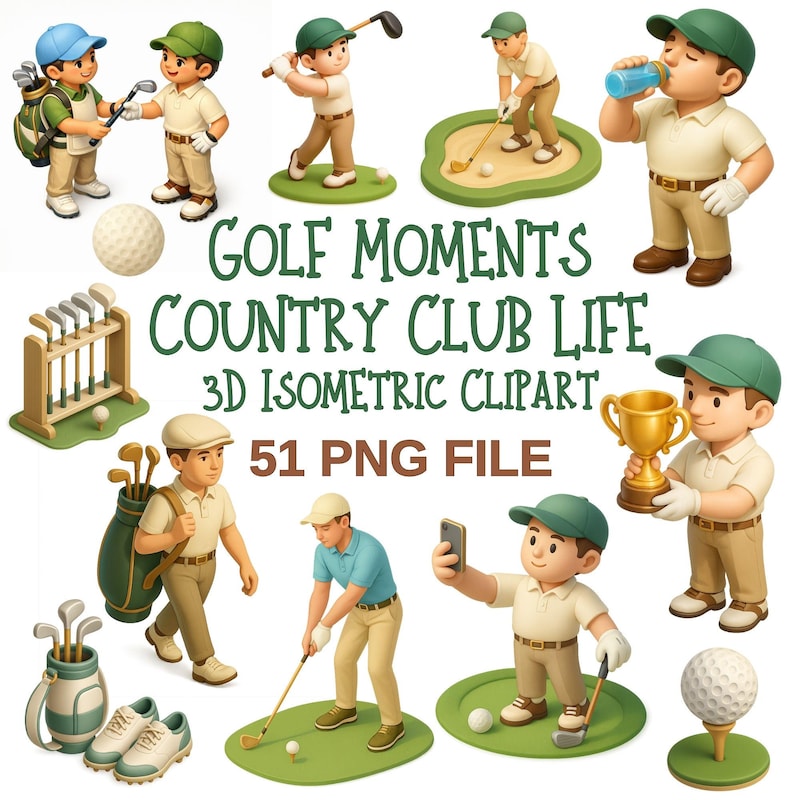 Country Club Clipart - Etsy