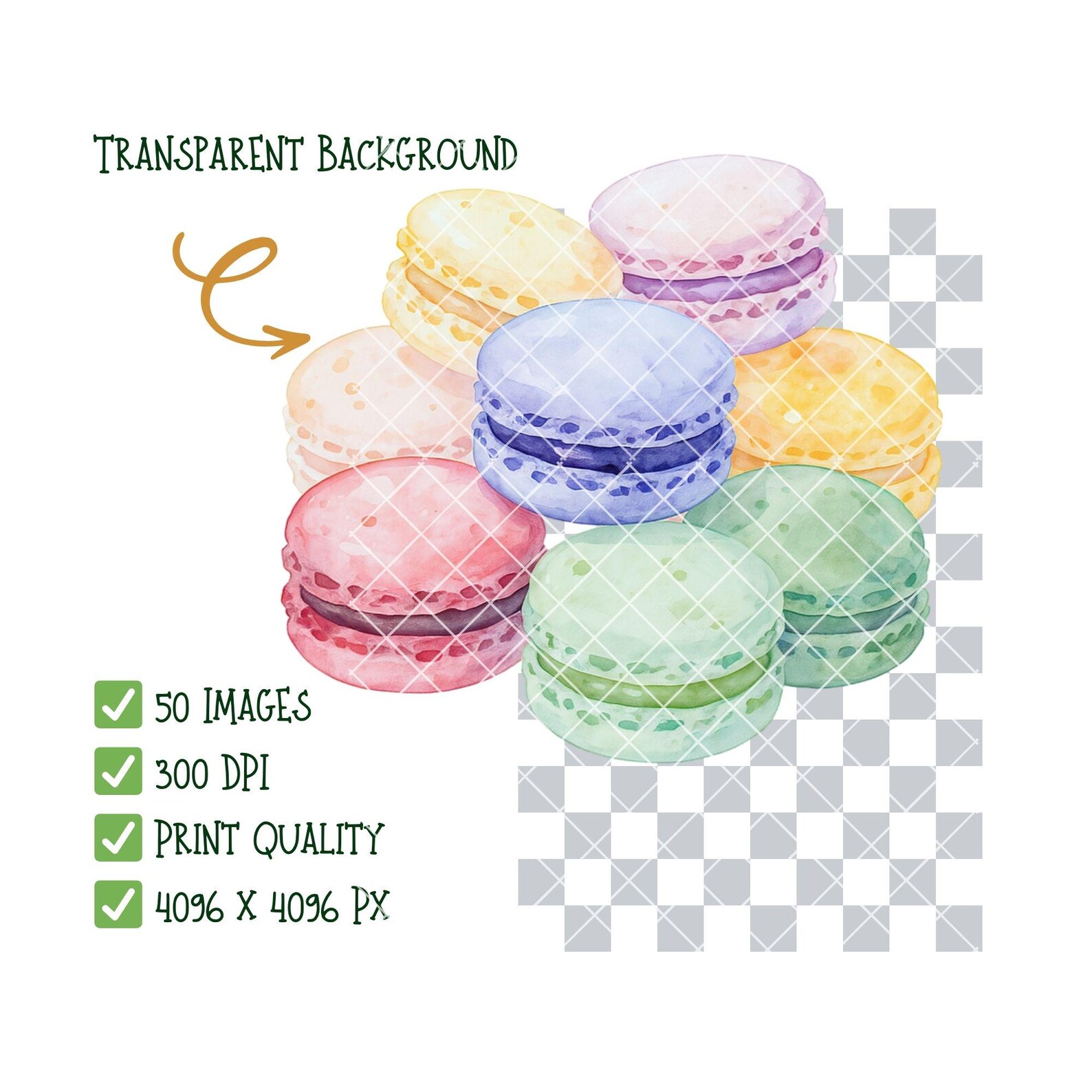 France Watercolor Culture Clipart | 50 PNG French Food, Landmarks ...