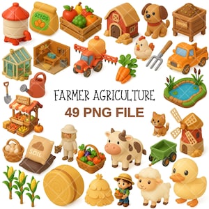 Farmer Agriculture PNG Clipart – 49 Farm Animals and Gardening Graphics ...