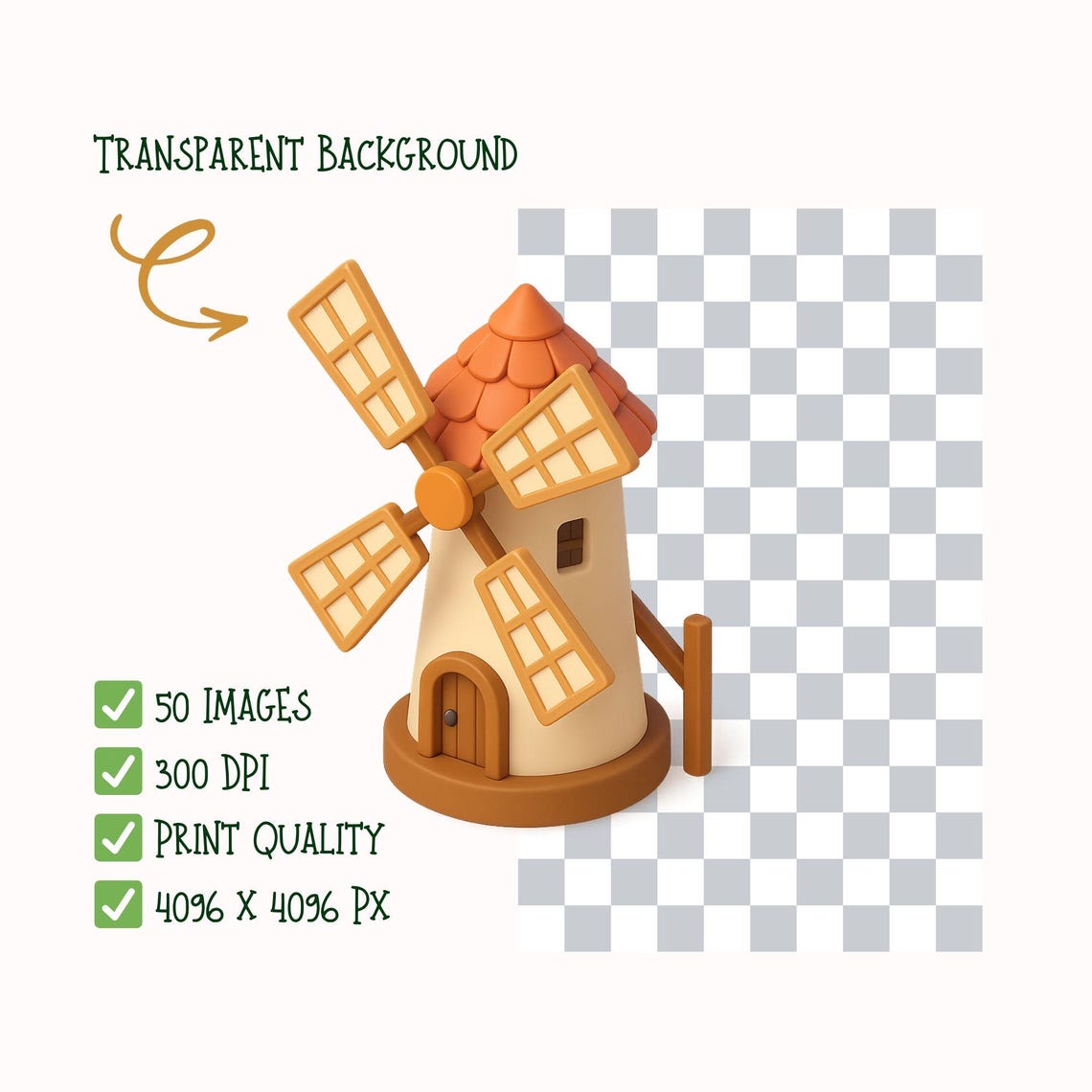 Farm Animal Clipart: 3D Isometric PNG Stickers (50 Items) - Etsy