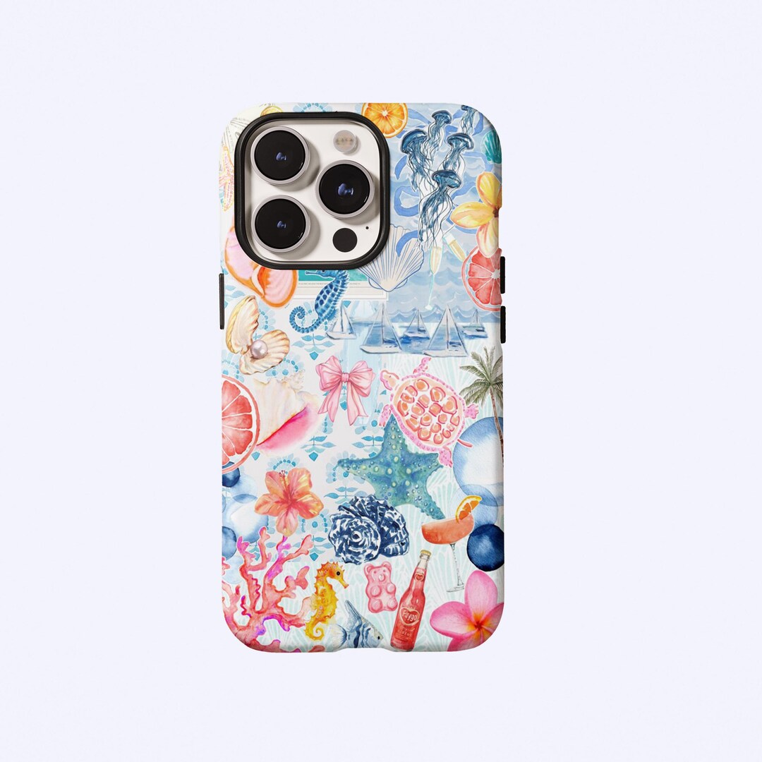 Fresh Seaside Vacation Collage Phone Case,summer Coastal Coquette ...