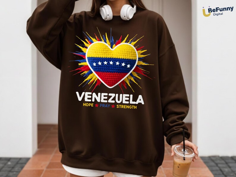 Venezuelan Flag Heartbeat Design,crochet Heart PNG ,faux Embroidery ...