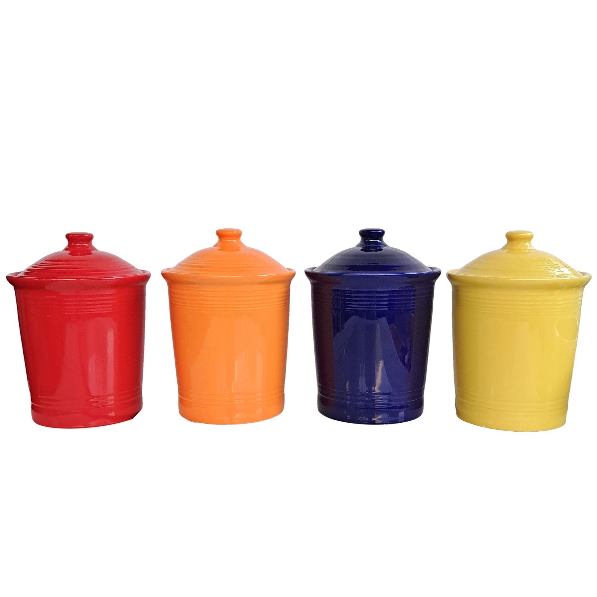 Homer Laughlin Fiestaware Large 3 Quart Canister Set Set of 4 - Etsy
