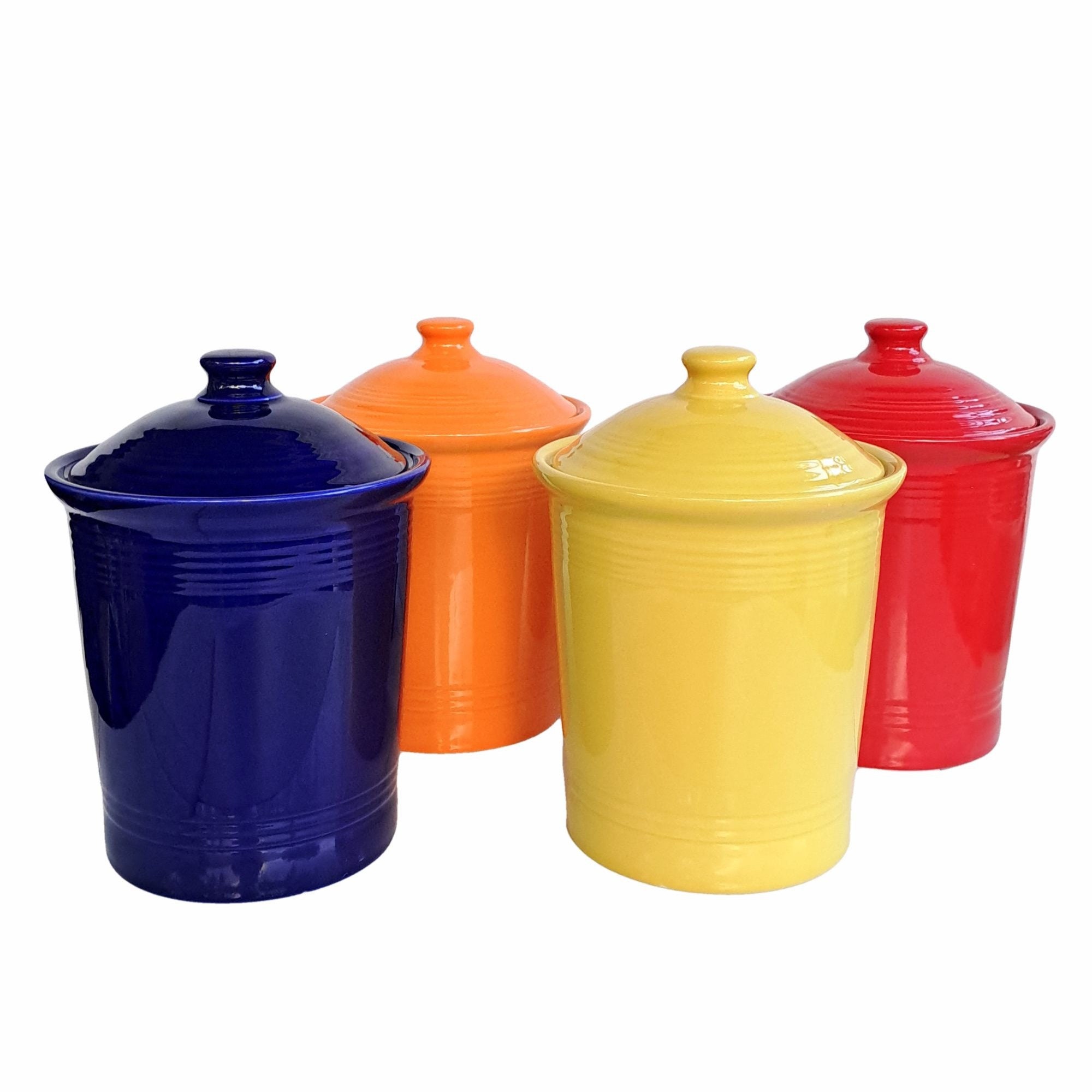 Homer Laughlin Fiestaware Large 3 Quart Canister Set Set of 4 - Etsy