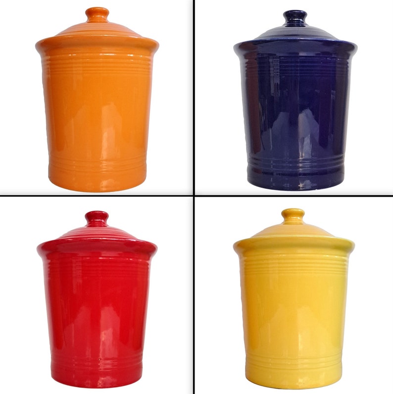 Homer Laughlin Fiestaware Large 3 Quart Canister Set – Set of 4 - Etsy
