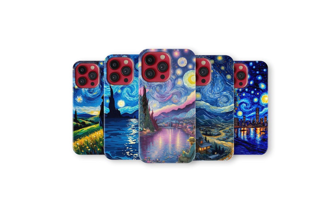Starry Night Phone Case Van Gogh Art Phone Cover for iPhone 17 Pro Max ...