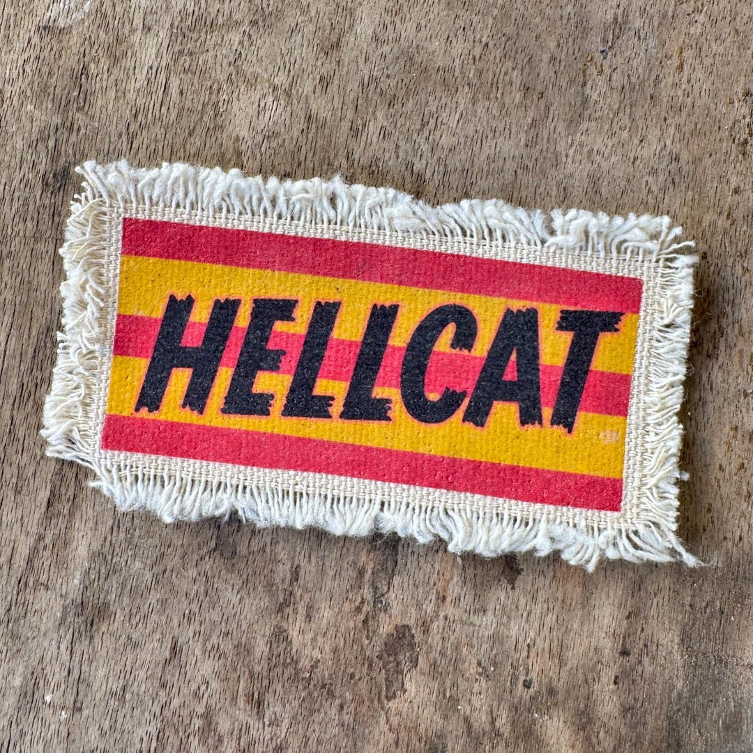HELLCAT Moto Devil Canvas Sew-on Patch - Etsy