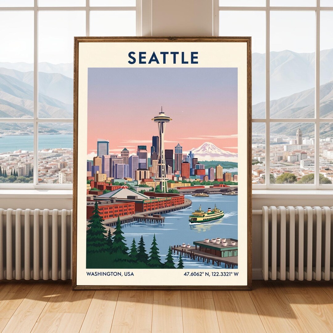 Seattle — USA – Art Print - Etsy