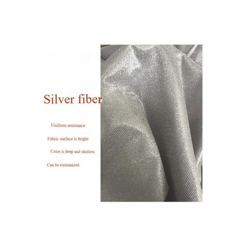 Pure Silver Fiber Gauze, EMF Shielding Conductive Fabric for Tech Art ...