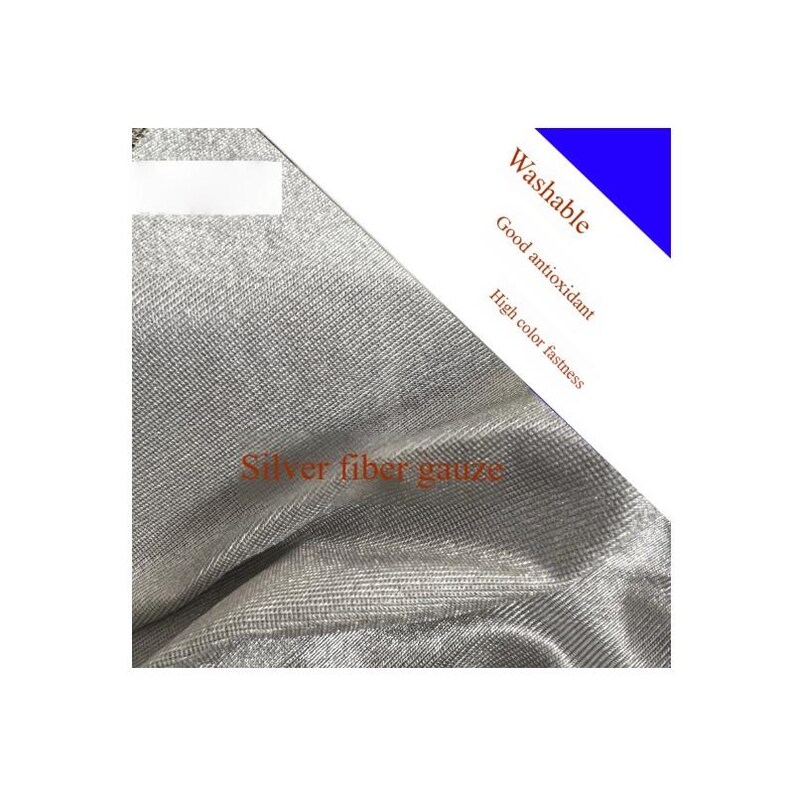 Pure Silver Fiber Gauze, EMF Shielding Conductive Fabric for Tech Art ...