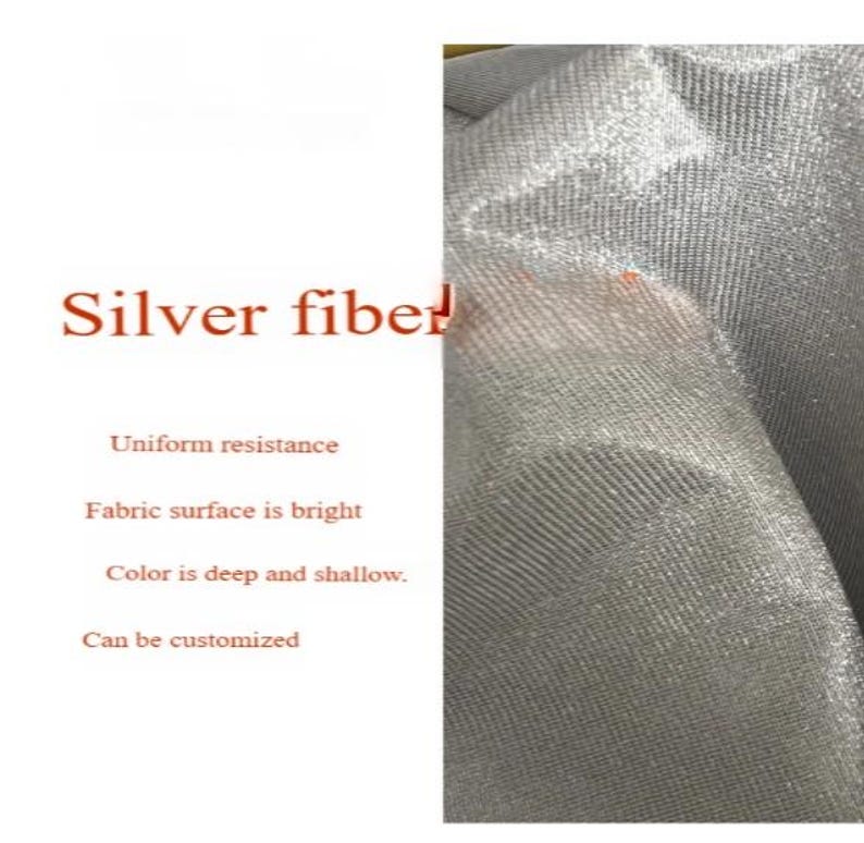 Pure Silver Fiber Gauze, EMF Shielding Conductive Fabric for Tech Art ...