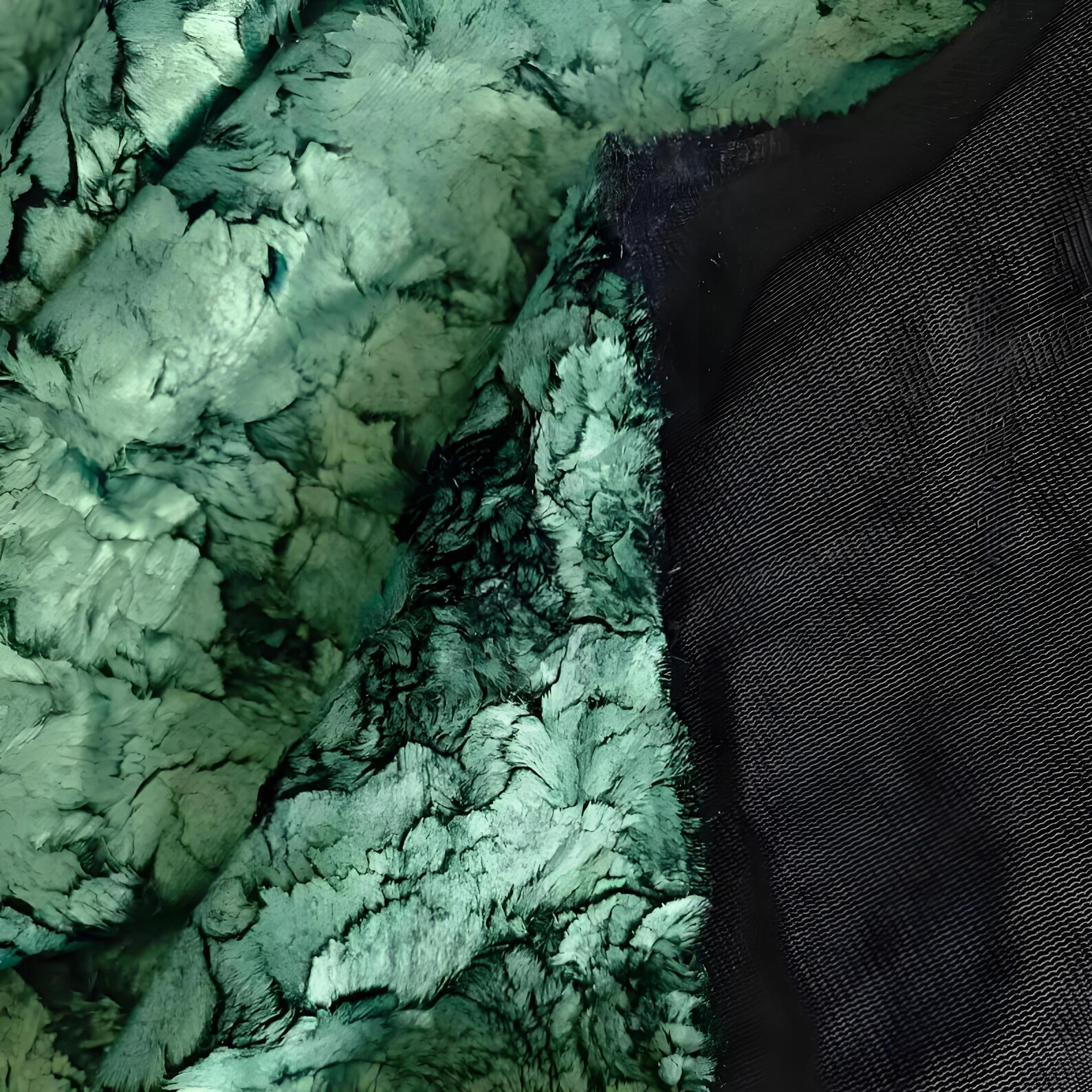 Emerald Velvet Fabric - Gold Foil Faux Fur for Stage Coats, Theater ...