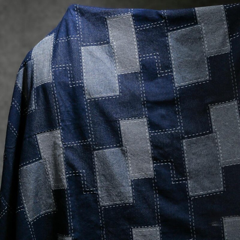 Patchwork Denim Fabric - Etsy
