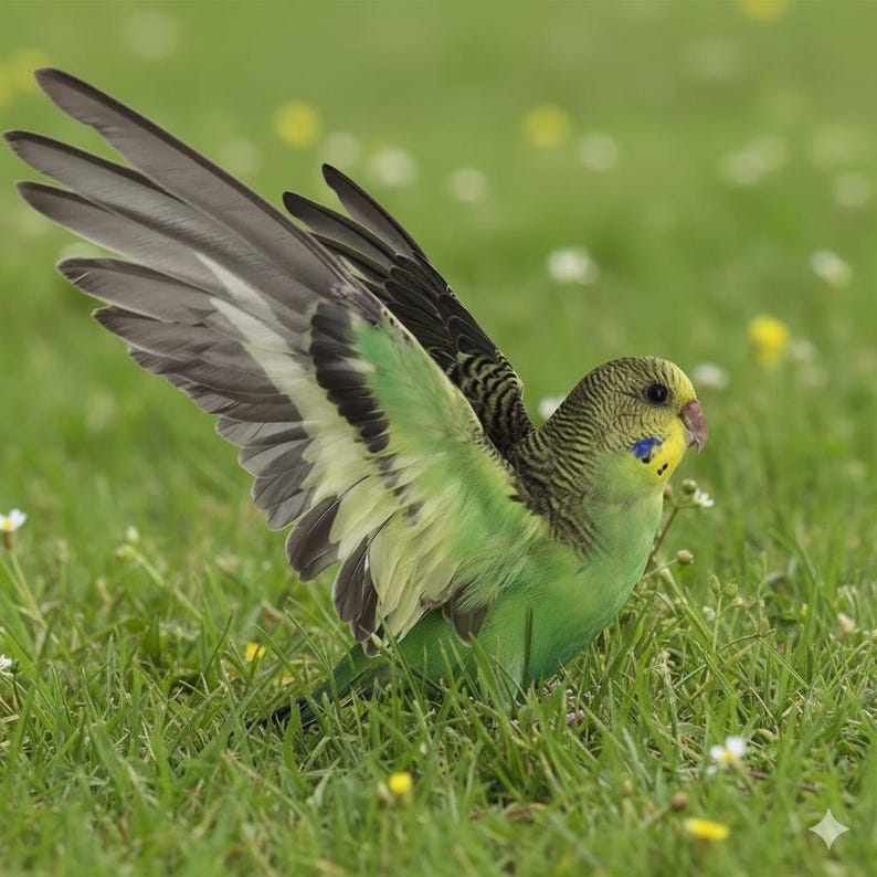 Real Parakeet Taxidermy – Ethical Budgerigar Specimen, Natural Bird ...