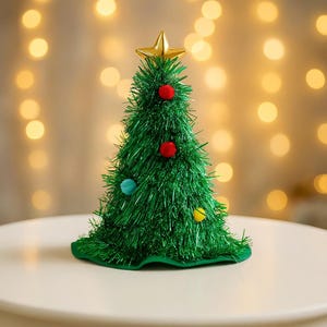 Christmas Tree Hat / Funny Holiday Costume / Festive Party Hat / Santa ...