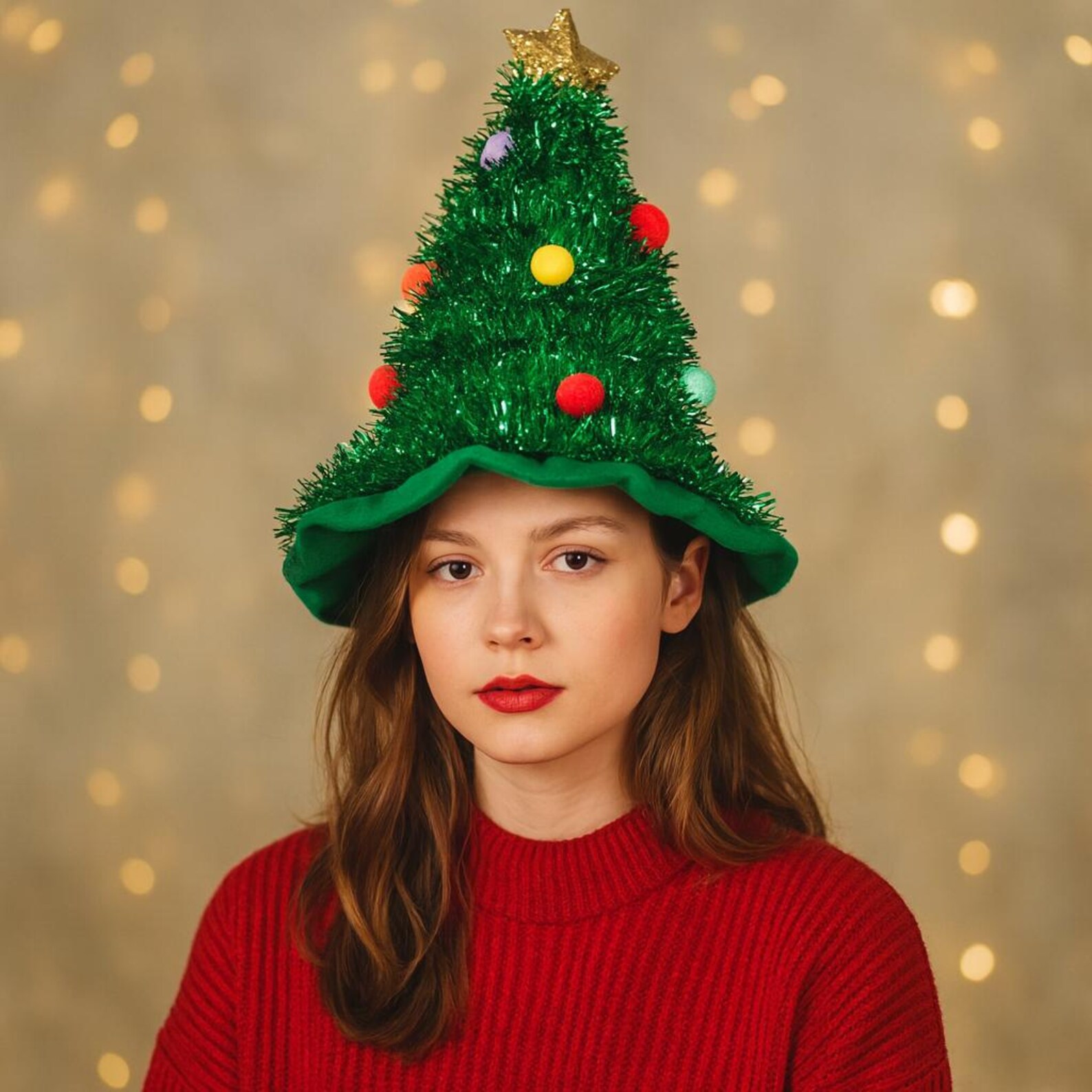 Christmas Tree Hat / Funny Holiday Costume / Festive Party Hat / Santa ...