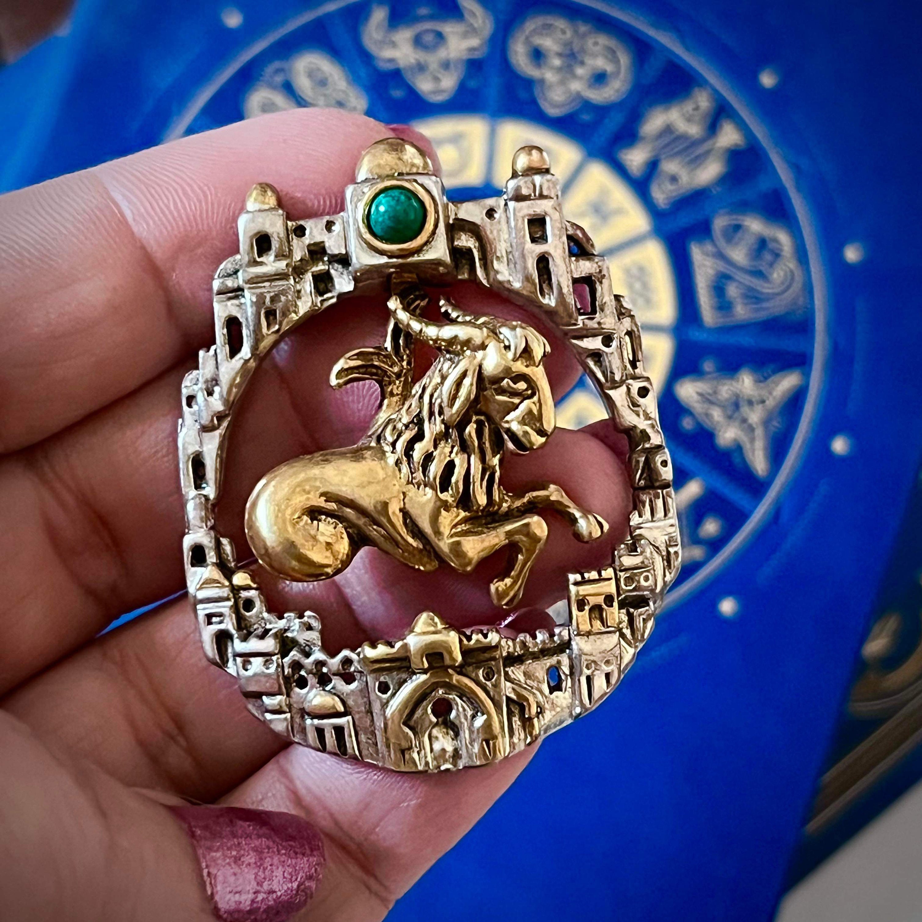 Frank Meisler Capricorn Pendant, Zodiac Star Sign Pendant, by Famous ...