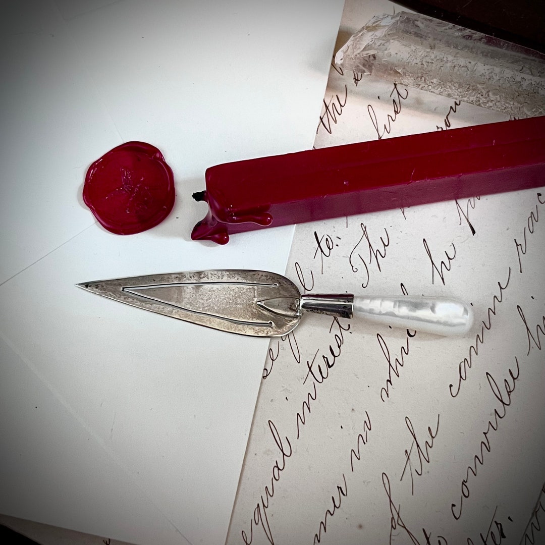 Vintage Sterling Silver Trowel Bookmark With Mother of Pearl Handle ...