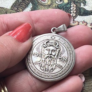 Sterling Silver First Pentacle of the Sun Solomon Seal Pendant ...