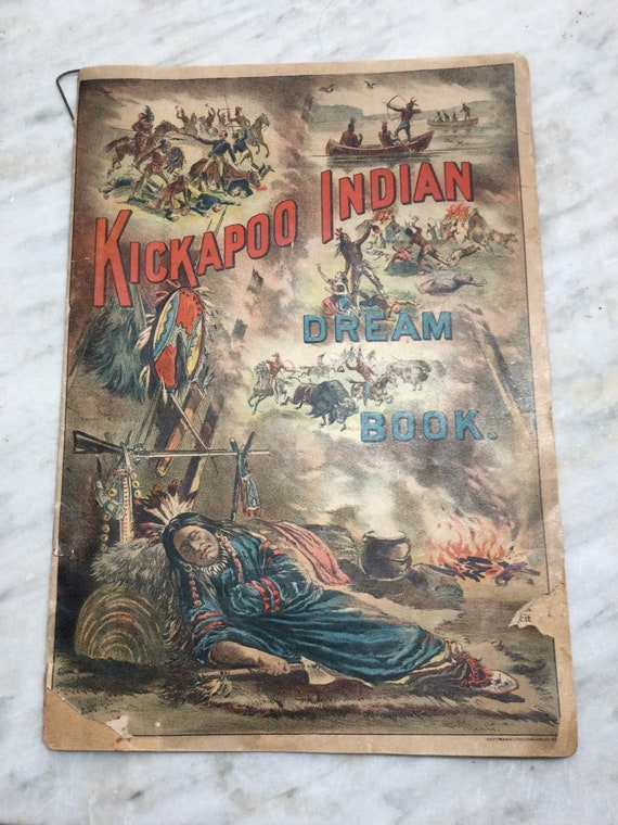 Rare Late 1800s Kickapoo Indian Dream Book dream | Etsy