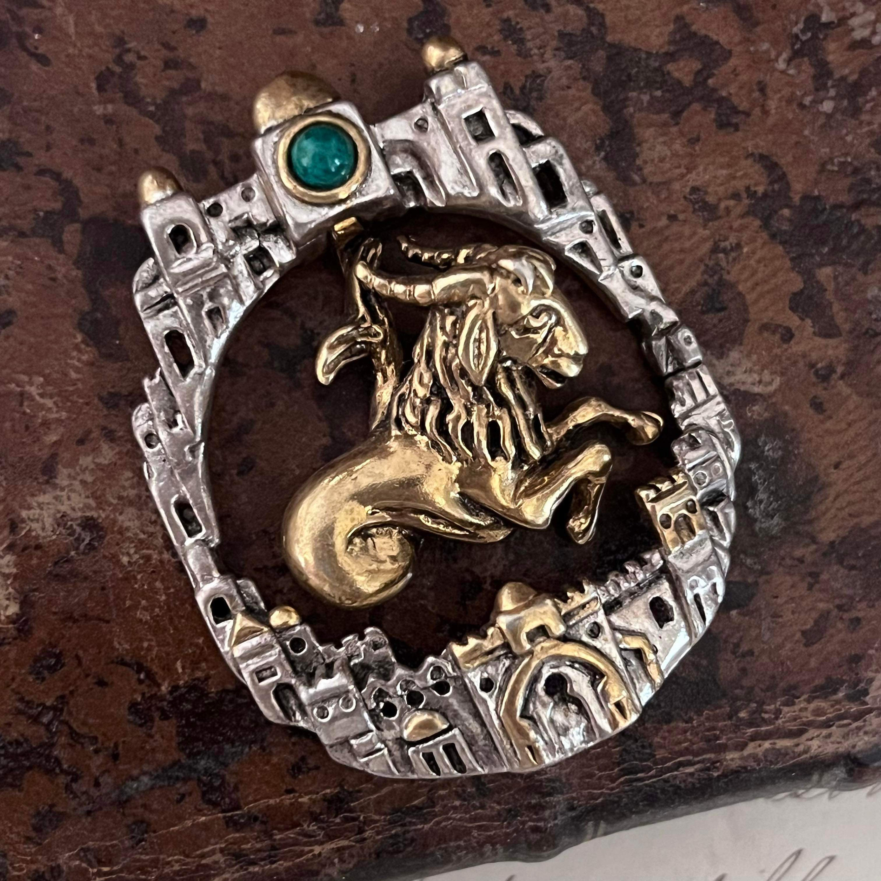 Frank Meisler Capricorn Pendant, Zodiac Star Sign Pendant, by Famous ...