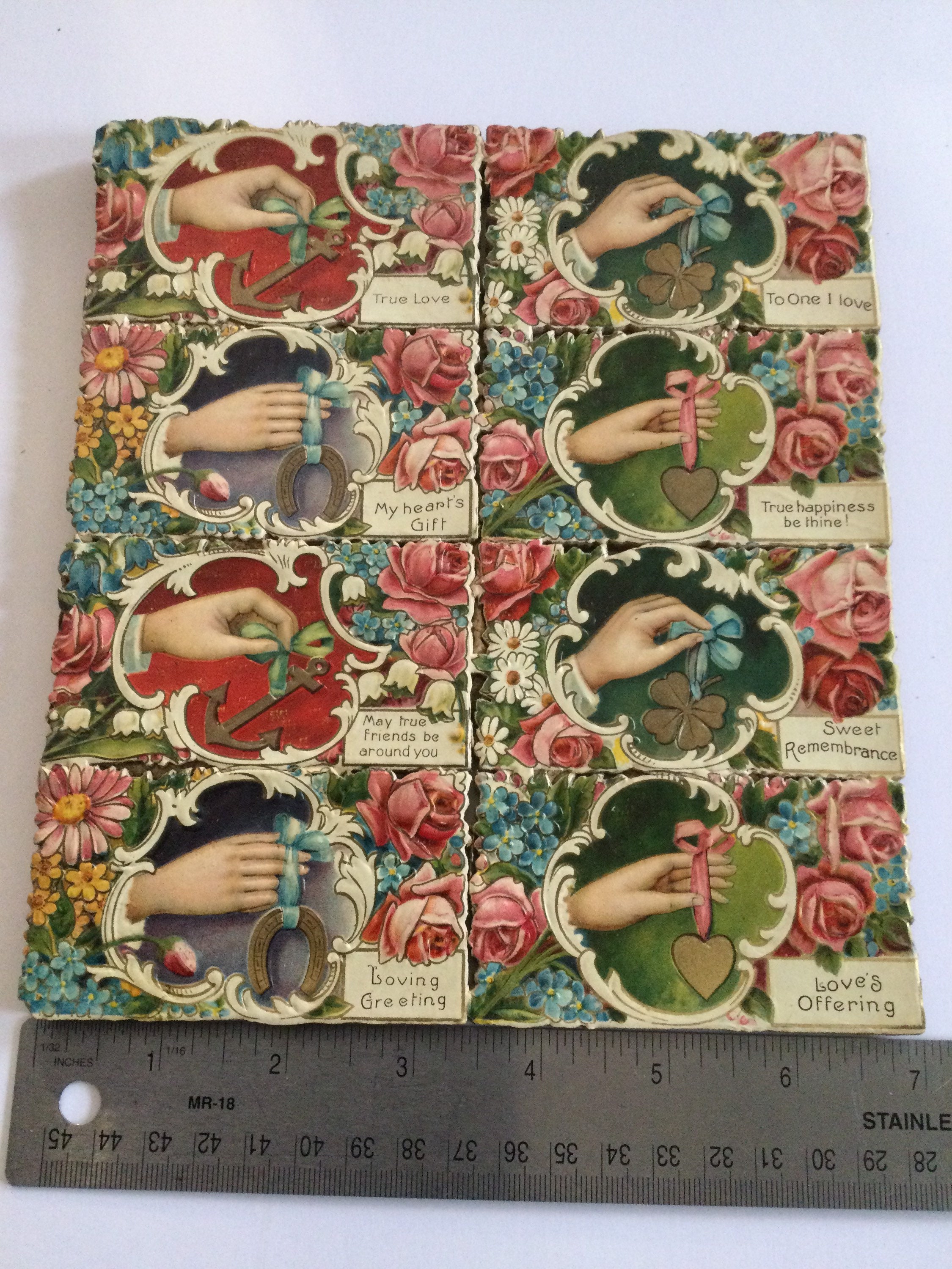 Excellent Uncut Sheet of Victorian Die Cut Calling Cards | Etsy