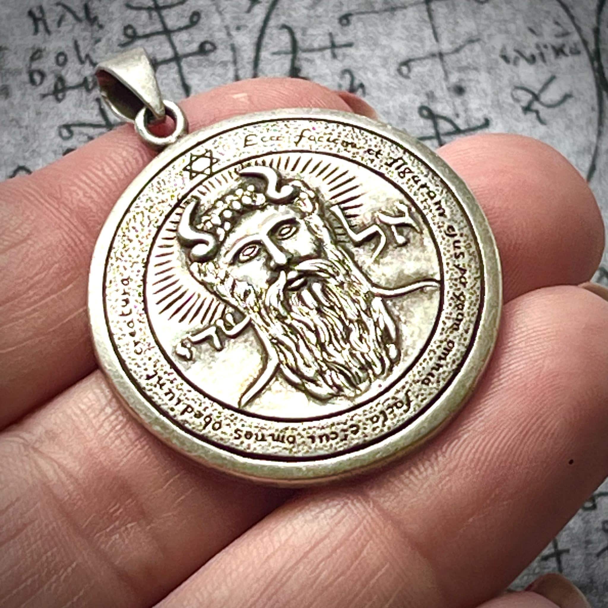 Sterling Silver First Pentacle of the Sun Solomon Seal Pendant ...