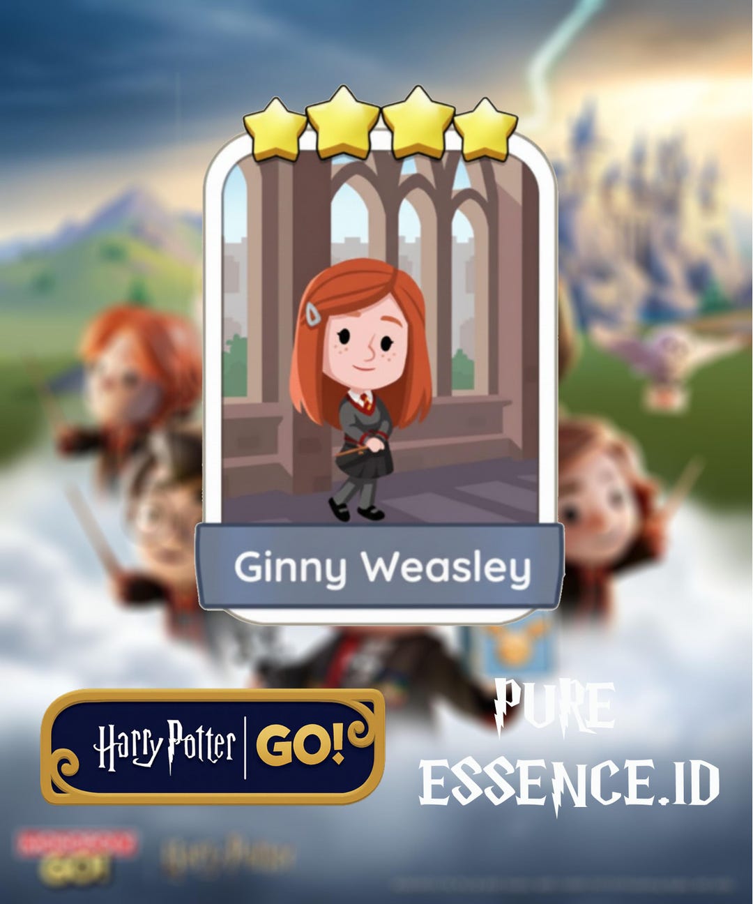 Monopoly GO Stickers Ginny Weasley 4 Stars Set 13 - Etsy UK
