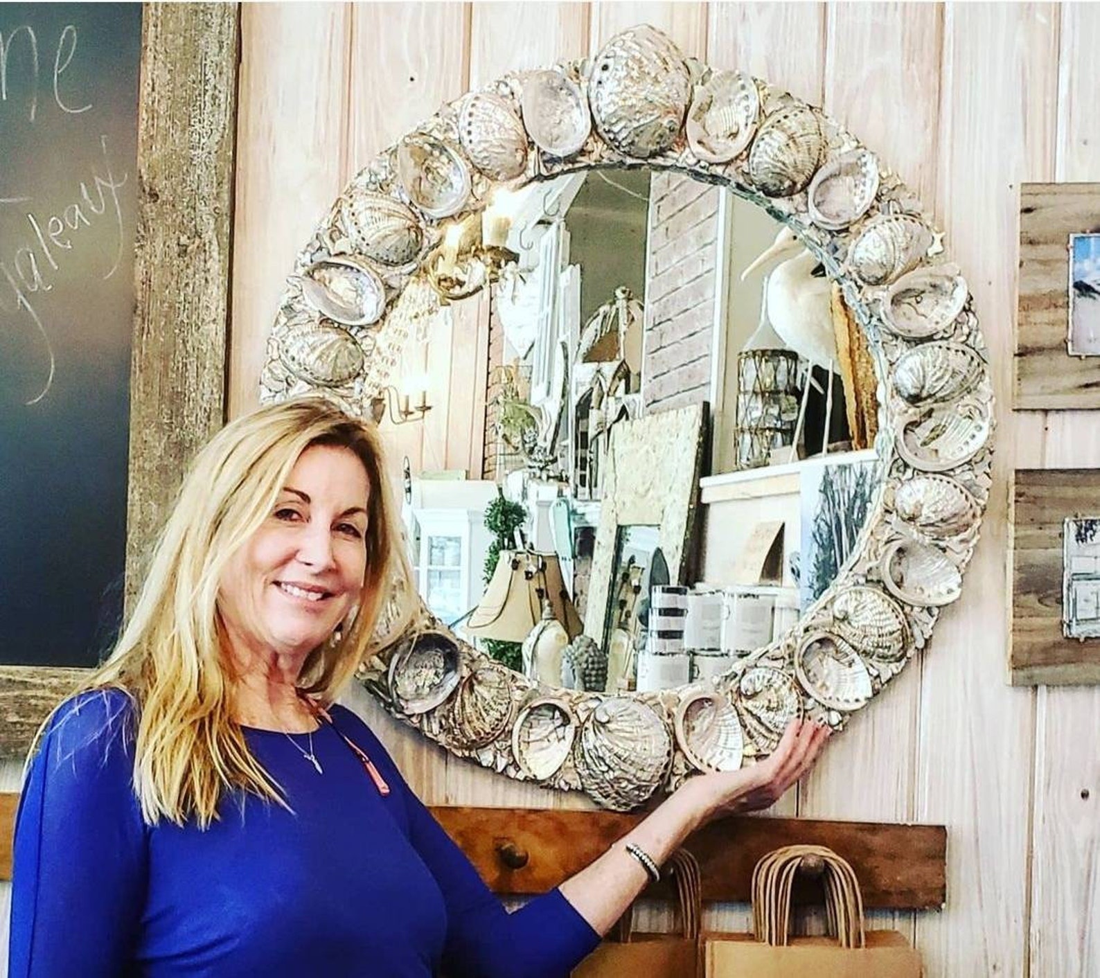 Seashell Mirror, Abalone Reflections. - Etsy