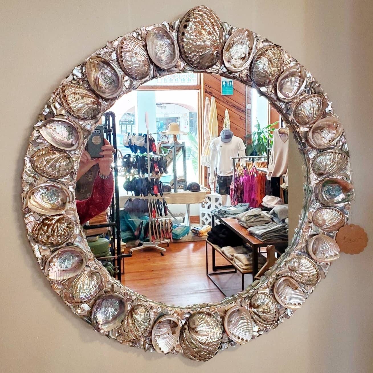 Seashell Mirror, Abalone Reflections. - Etsy