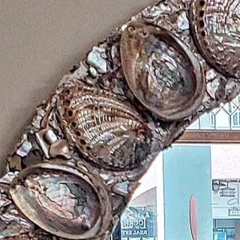 Seashell Mirror, Abalone Reflections. - Etsy