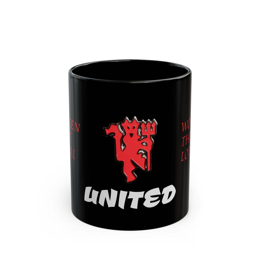 Manchester United Coffee Mug | Red Devil Crest, Football Fan Gift - Etsy