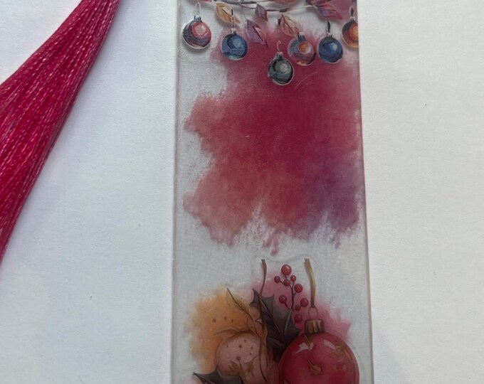 Christmas bookmark gift. Book lovers - Etsy Polska