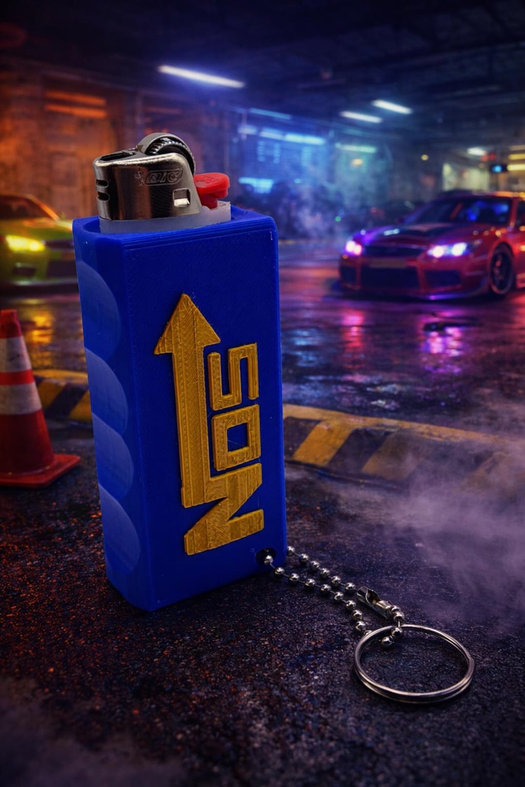 NOS Inspired 3D Printed Lighter Case W/ Key Chain - Etsy